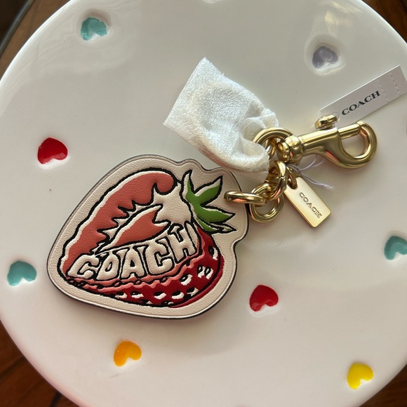Coach | Accessories | Coach Strawberry Bag Charm Nwt | Poshmark